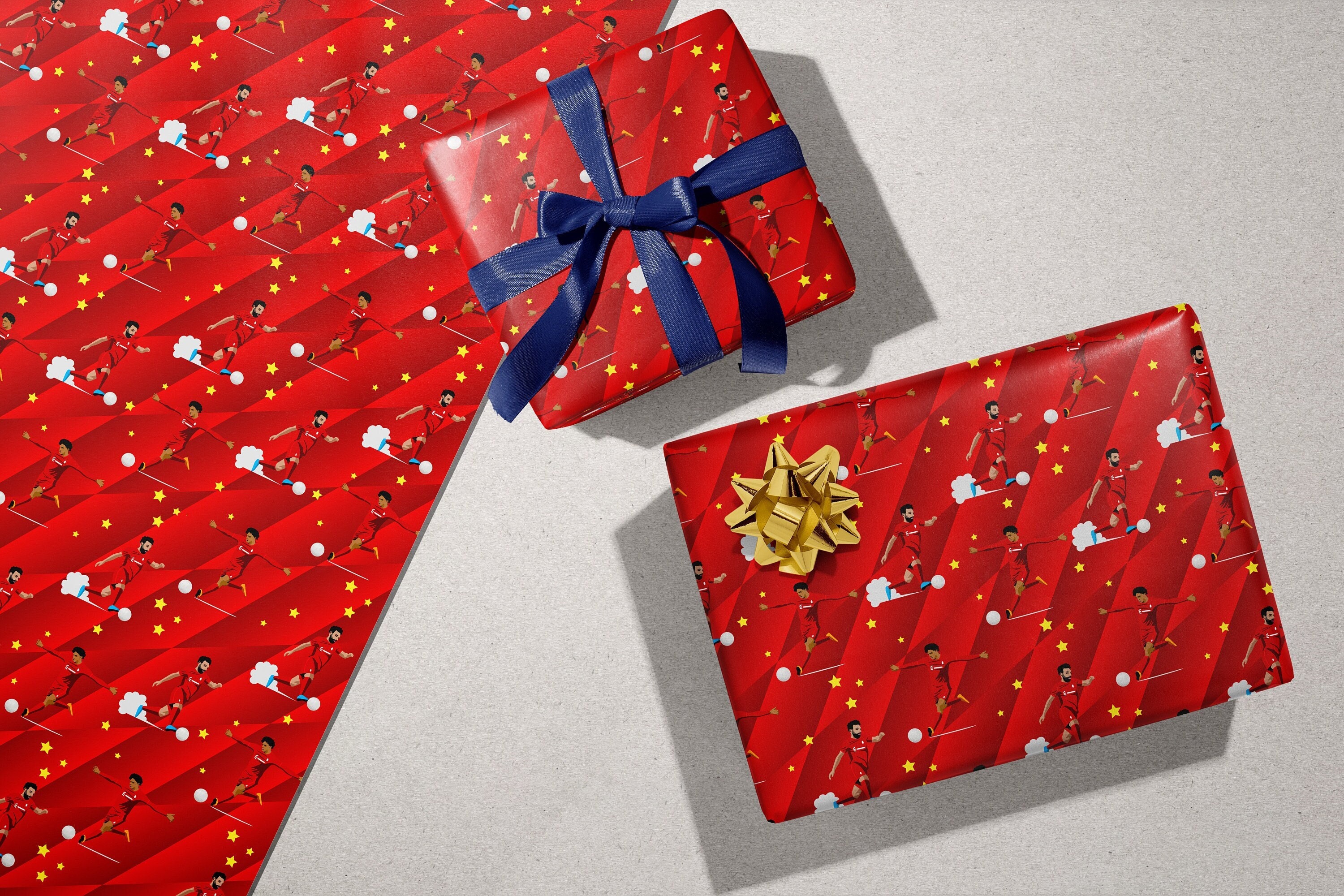 Liverpool Wrapping Paper Alexander-arnold & Mo Salah Liverpool Gift ...