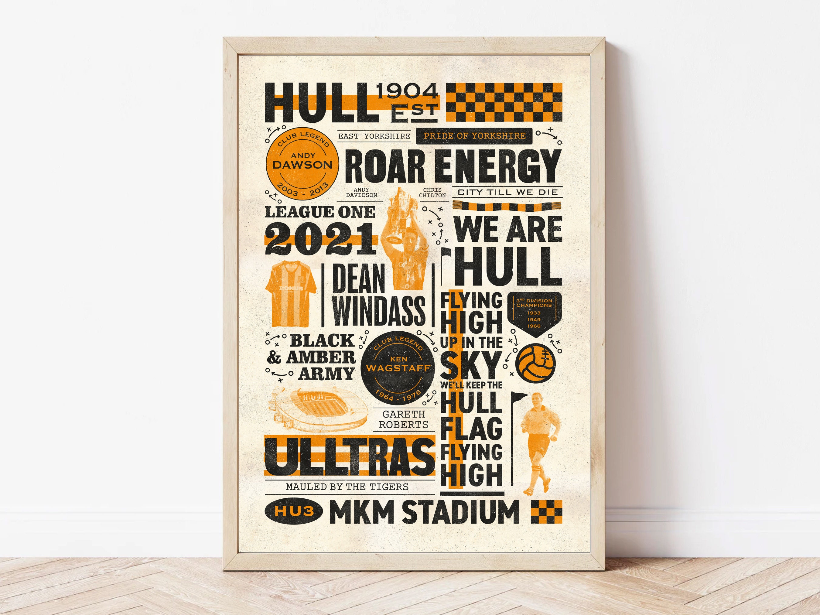 Hull City History Print Hull City Retro Poster Hull City - Etsy