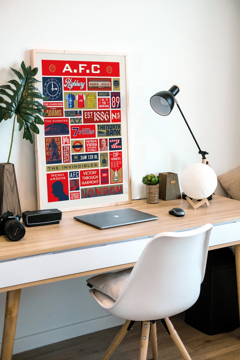 Arsenal History Print Arsenal Poster the Gunners Arsenal - Etsy UK