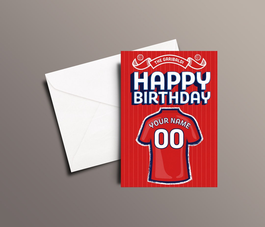 Personalised Nottingham Birthday Card Nottingham Card the Garibaldi ...