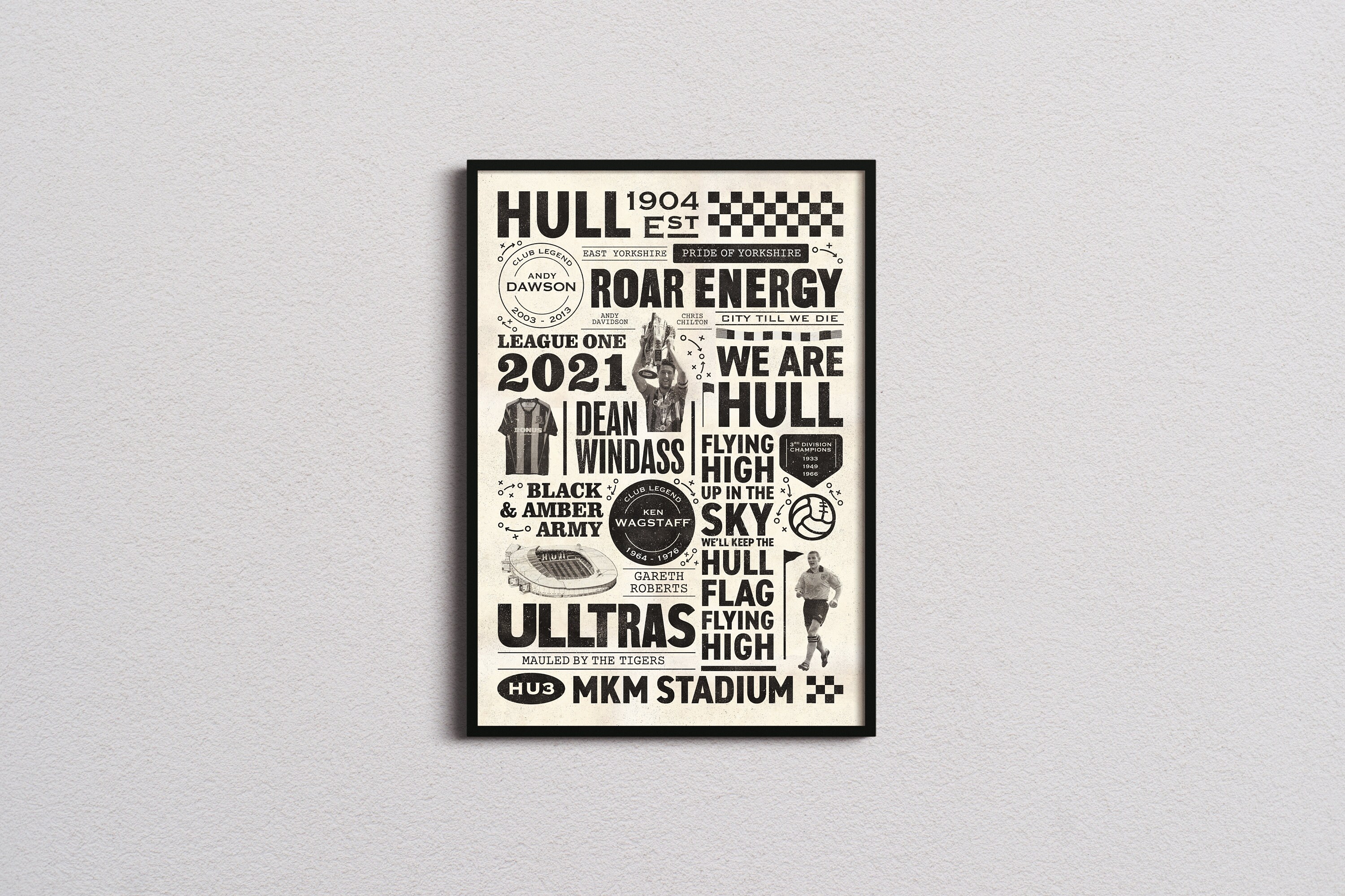 Hull City History Print Hull City Retro Poster Hull City - Etsy