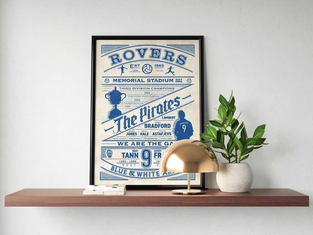 Bristol Rovers Retro History Print | Bristol Rovers Poster | the ...