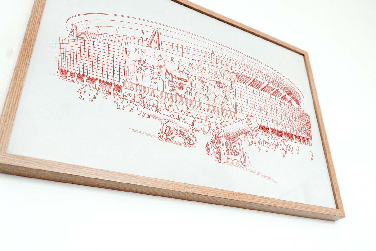 Arsenal Emirates Stadium Illustration Arsenal Print Arsenal Poster ...