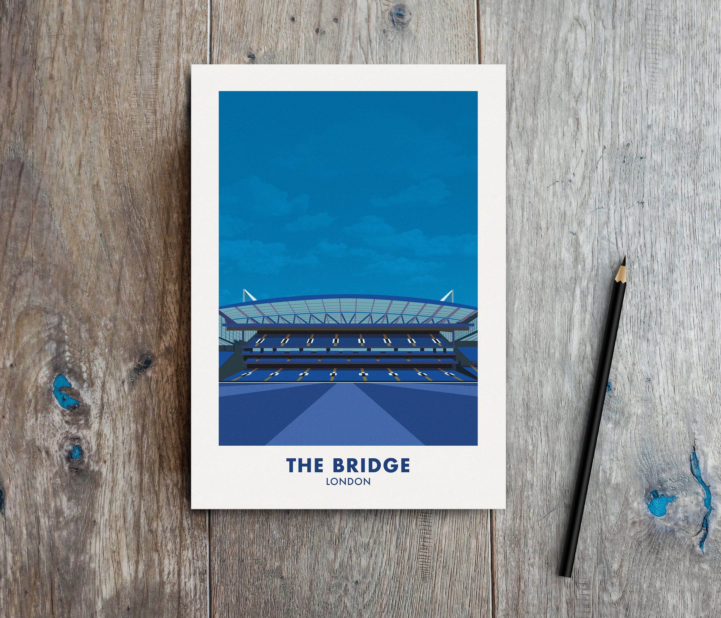 Chelsea Stamford Bridge Poster Chelsea Print Chelsea Gift - Etsy