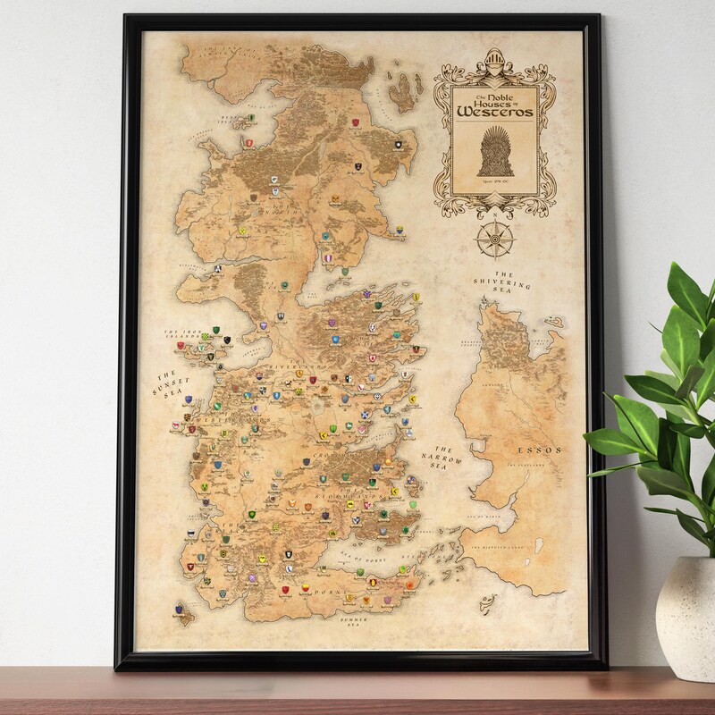 Westeros Map - Etsy