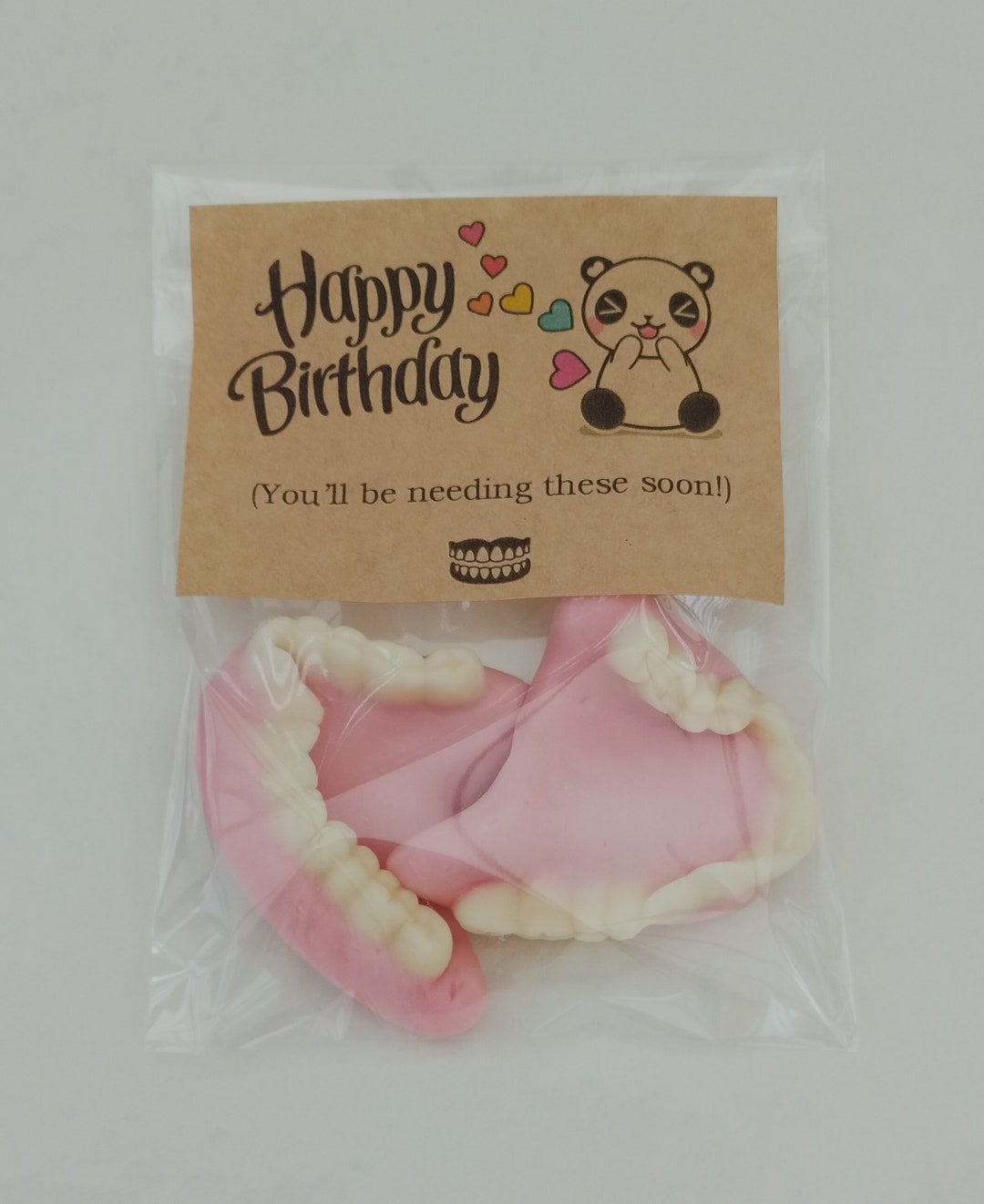 Birthday Joke Denture Sweets. Happy Birthday Gag Gift, Ladies, Mens ...