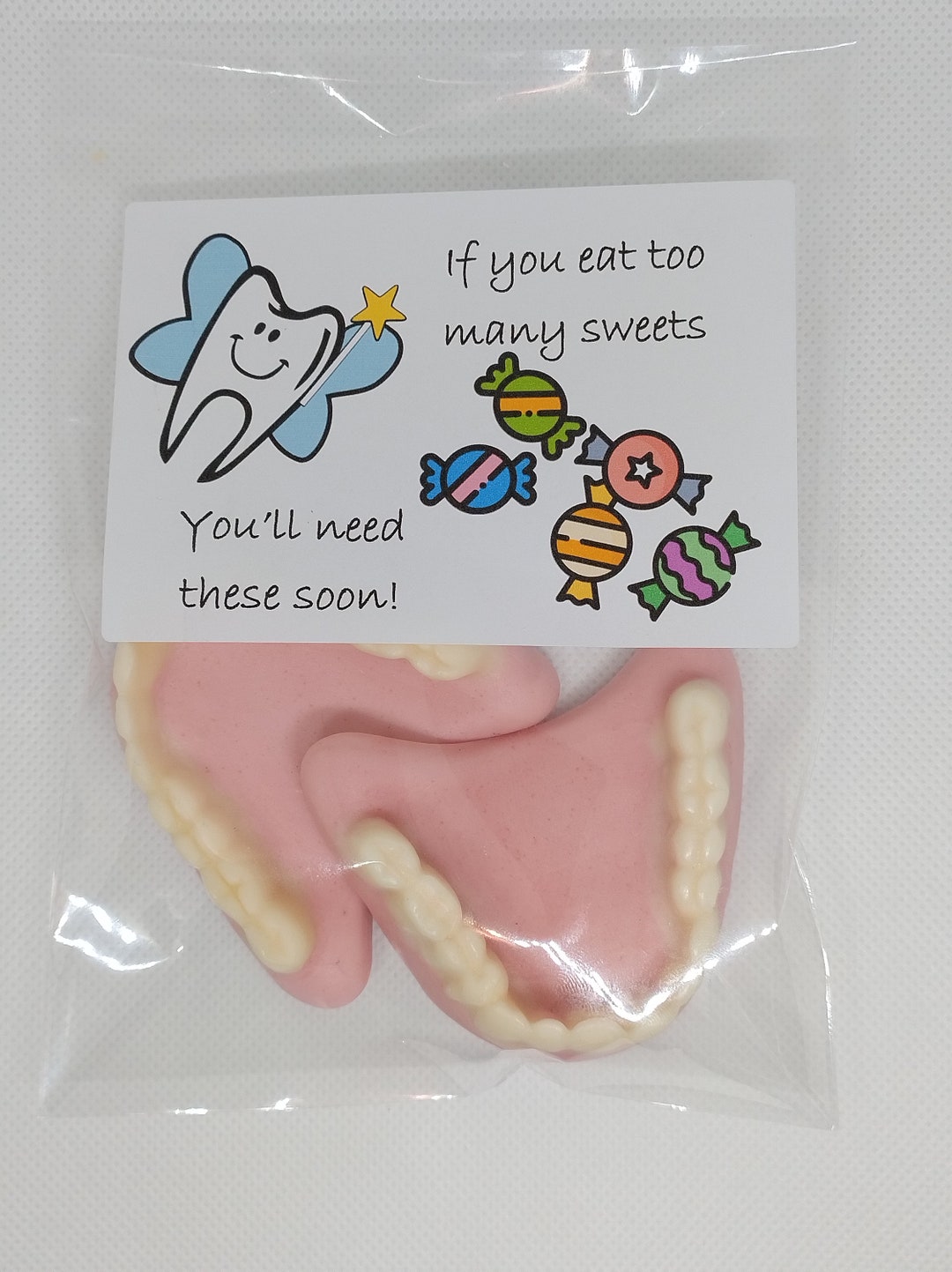Tooth Fairy, Sweet Tooth Gummy Dentures, False Teeth Joke Gift Life ...