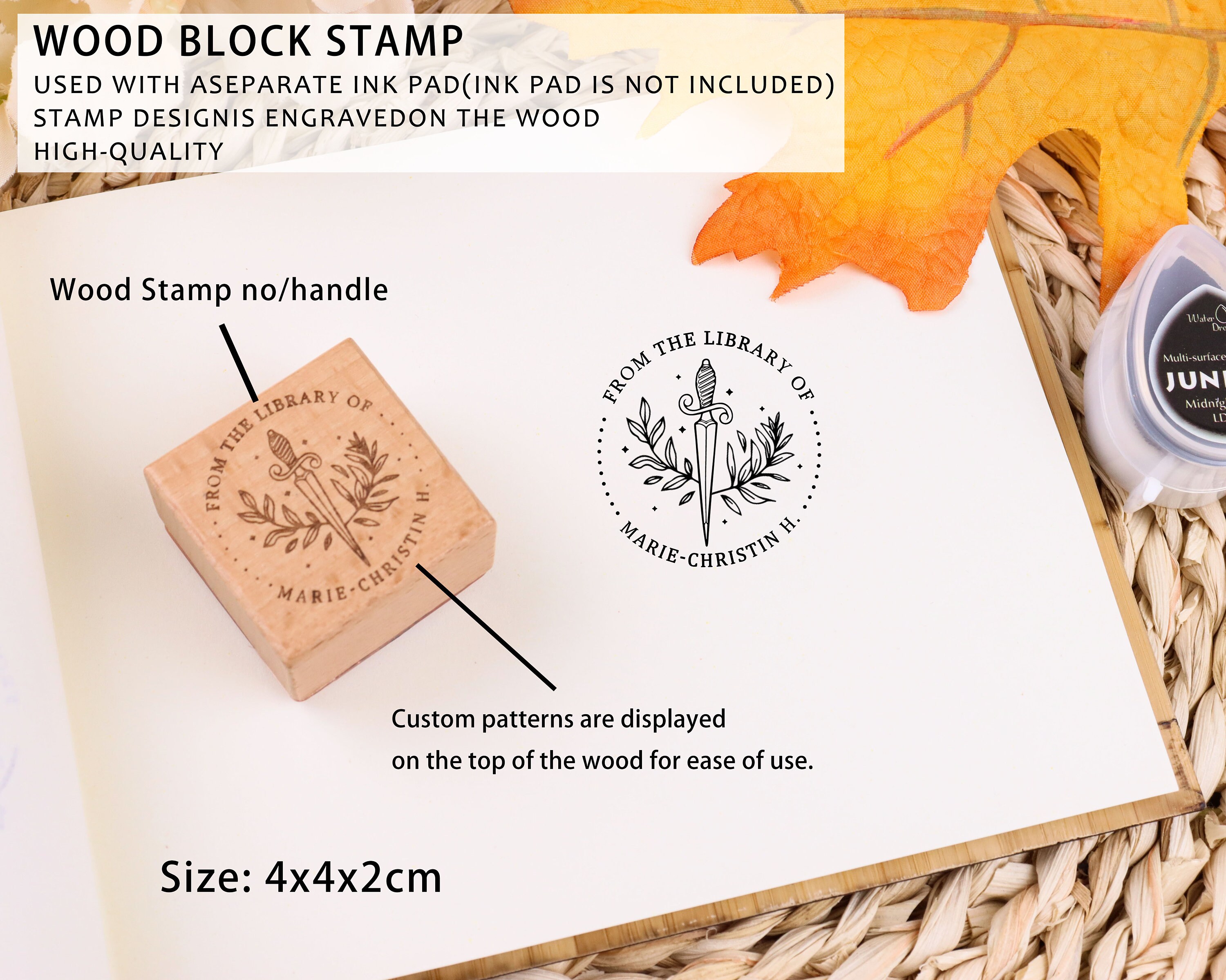 Book Embossing Custom With Your Name Personalized Book - Etsy