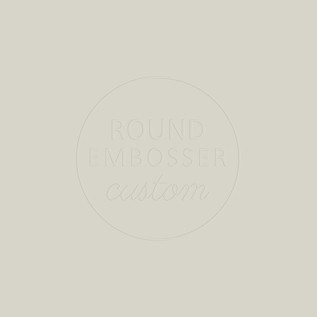 Custom Embosser Round , Circle Personalized Embosser , Custom Logo ...