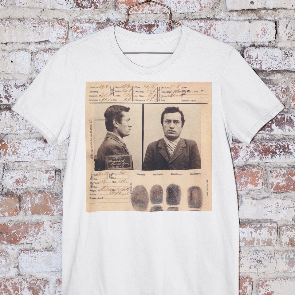 Benito Mussolini Mugshot T shirt Josef Stalin Rachele Mussolini T Shirt ...