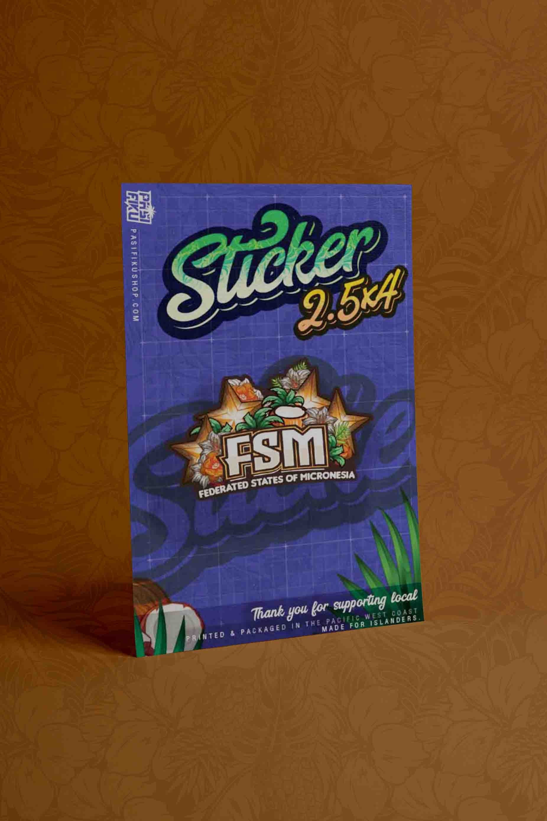 FSM Sticker 2.5x4 Chuuk Pohnpei Kosrae Yap Micronesia - Etsy