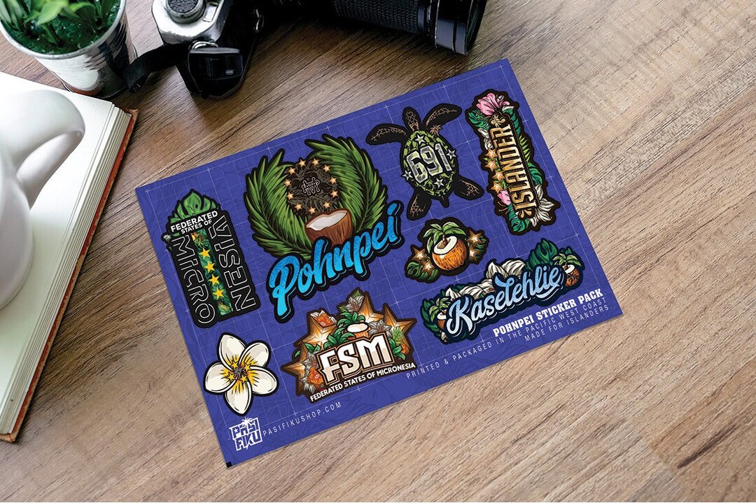 Pohnpei FSM Kaselehlie Sticker Pack - Etsy