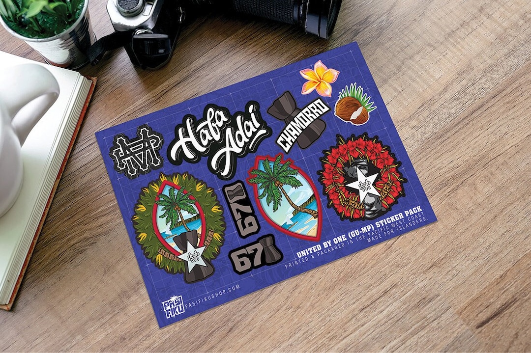 Guam Saipan GU-MP Chamorro Sticker Pack - Etsy