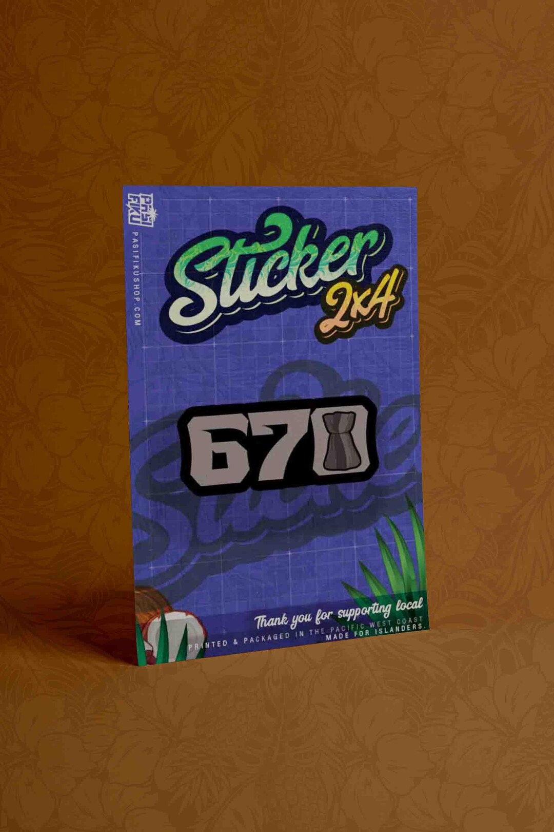 670 Lattestone CNMI Sticker 2x4 Micronesia Chamorro Saipan Tinian Rota ...