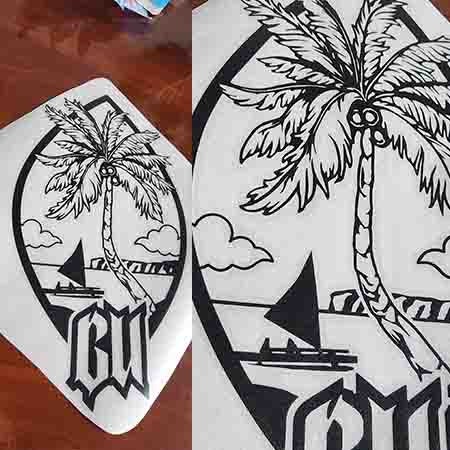Guam Seal Vinyl Sticker Car - Etsy