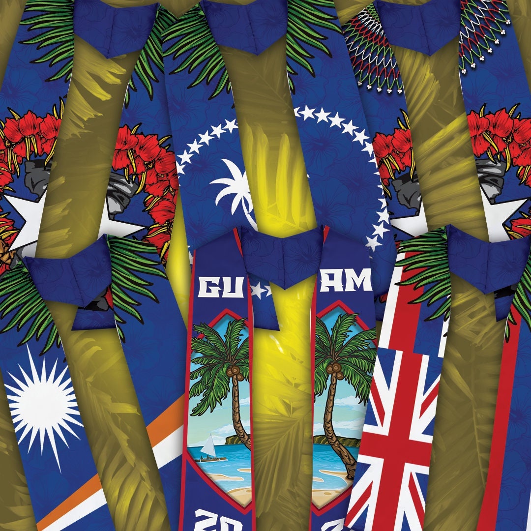 Graduation Sash Stole CNMI Saipan Tinian Rota Guam Chuuk Kosrae Yap ...