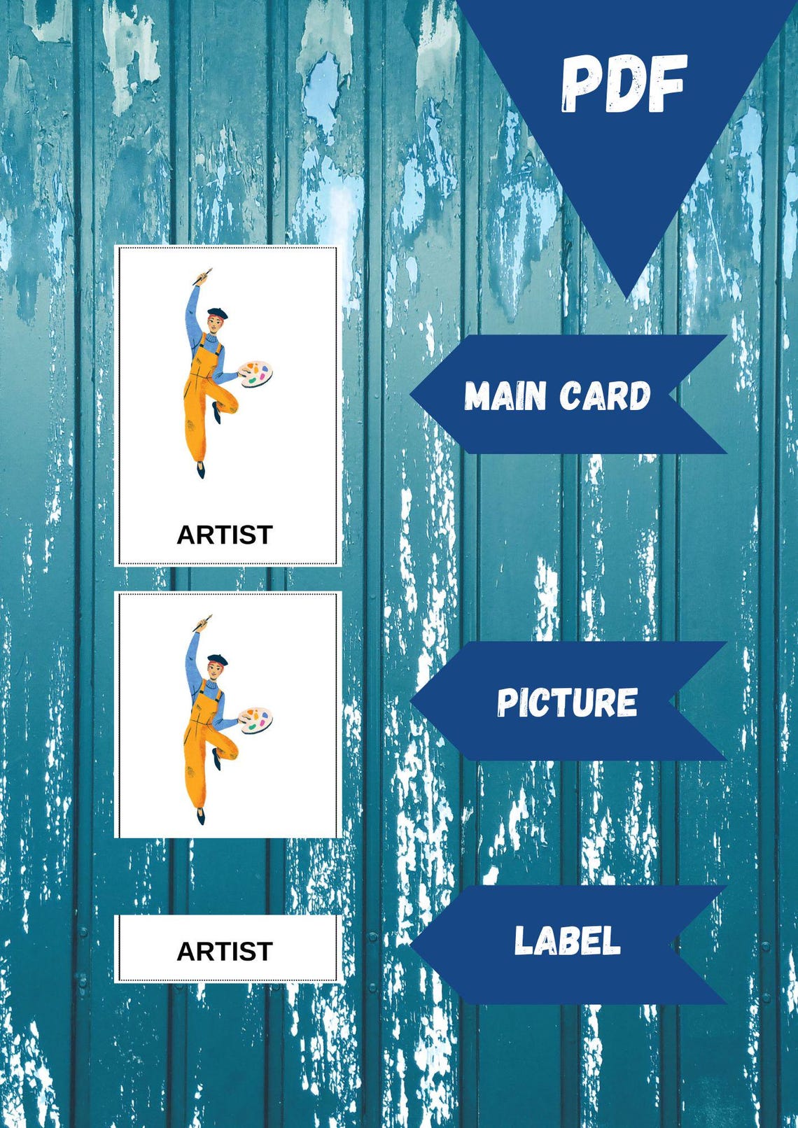 Montessori Occupation Flash Cards: 42 Printable Cards (PDF) - Etsy