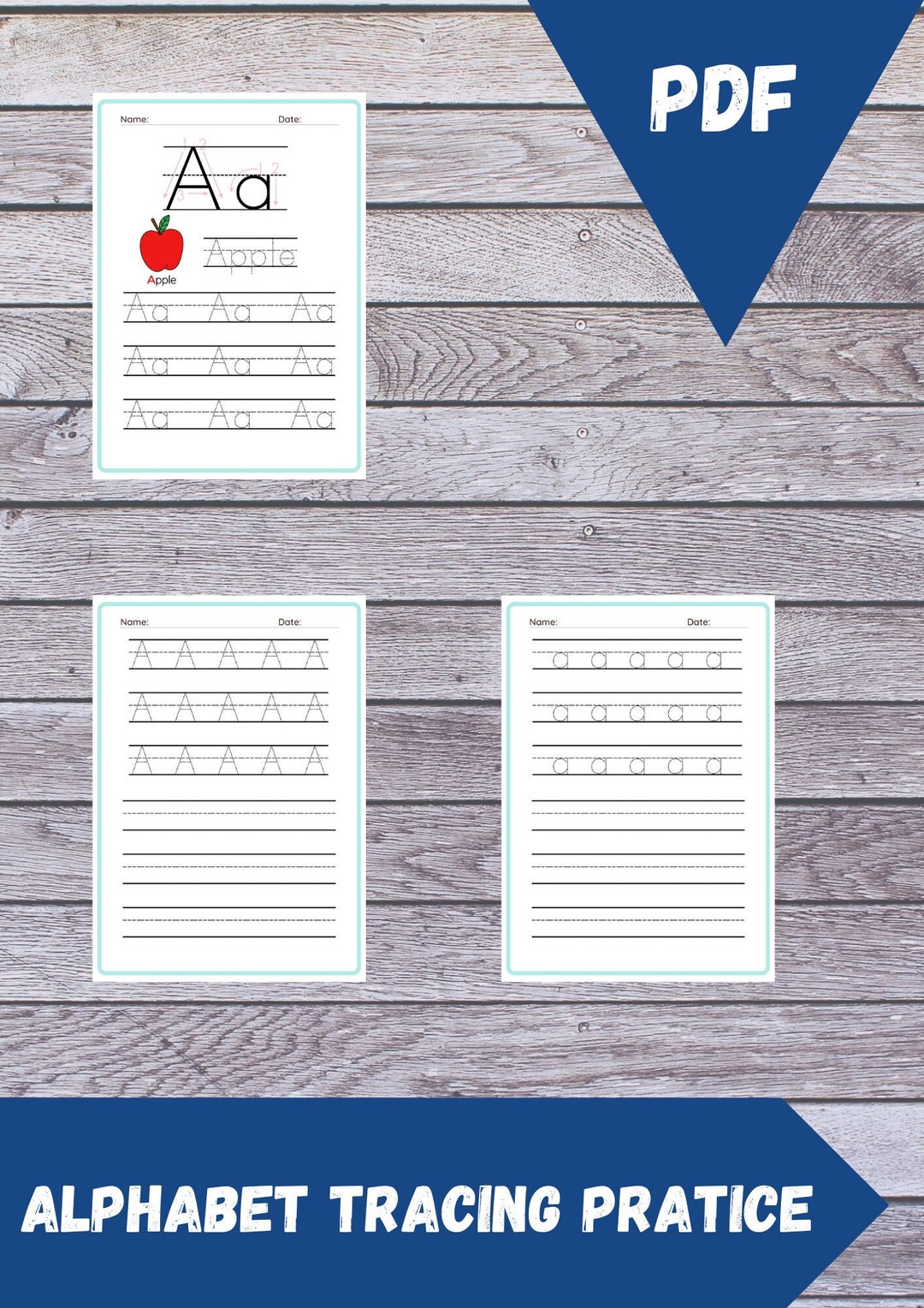 ALPHABET FLASH CARDS • 78 Montessori Cards • Letter Tracing Practice ...