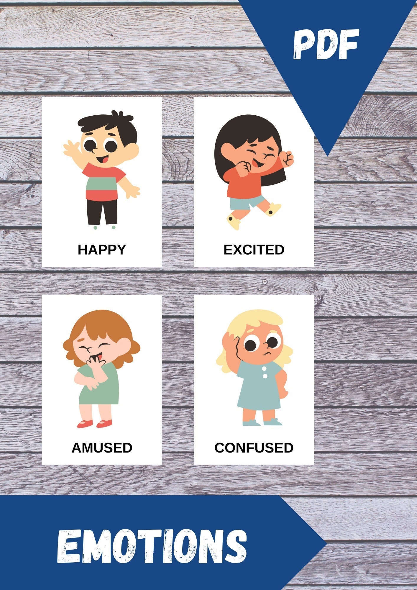 EMOTIONS • 52 Editable Montessori Cards • Shadow Matching Cards ...