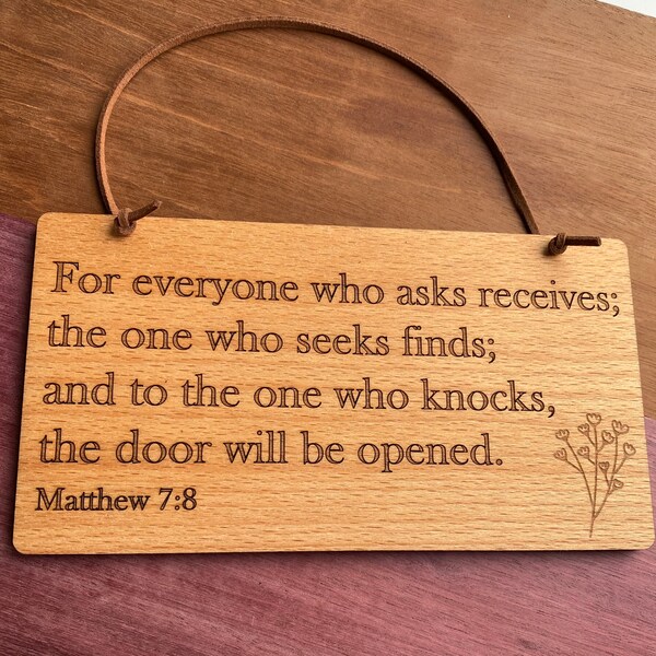 Bible Verse Plaque - Etsy