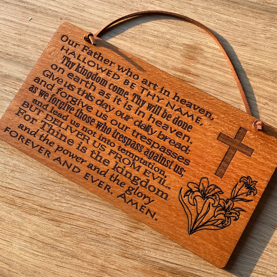 Lords Prayer Plaque. Religious Gift. Christian. Inspirational Gift ...