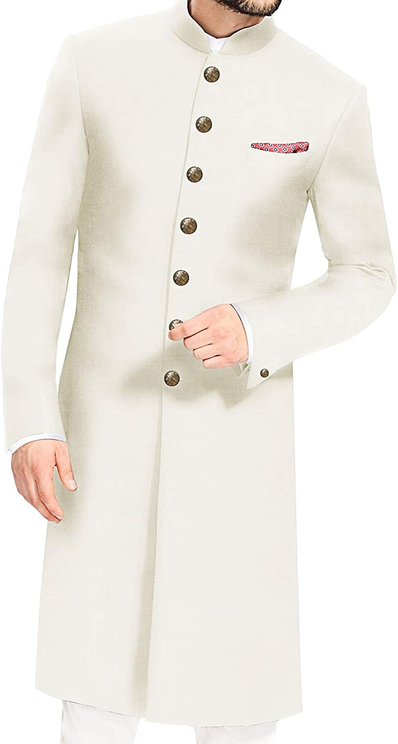 Mens Customized Indian Wear Sherwani / Jodhpuri Long Sherwani / Indian ...