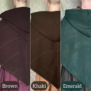 Hooded Cape "mulberry" - Whimsical Woollen Cape - LOTR Inspired Fantasy ...