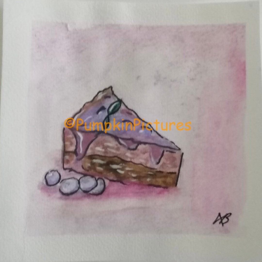 Cheesecake in Watercolour From the Painting Masterclass - Etsy