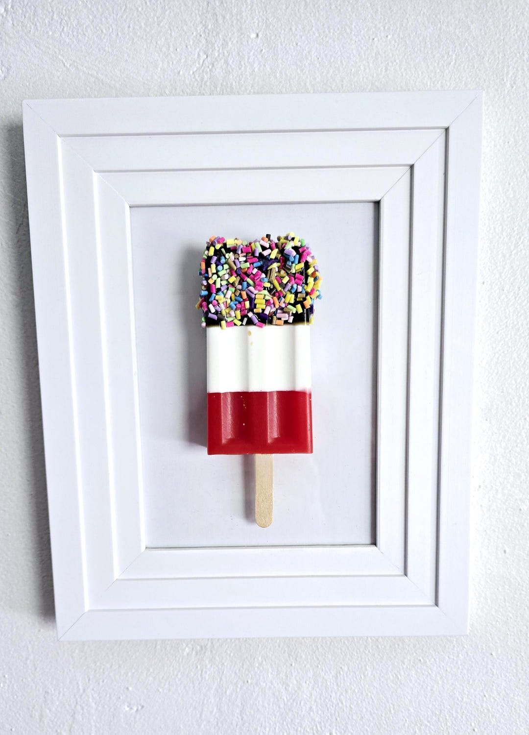 Fab Lolly Resin Wall Art – Handmade Pop Art Set in a Deep Shadow Box ...