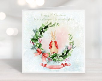 Peter Rabbit Christmas Card - Etsy