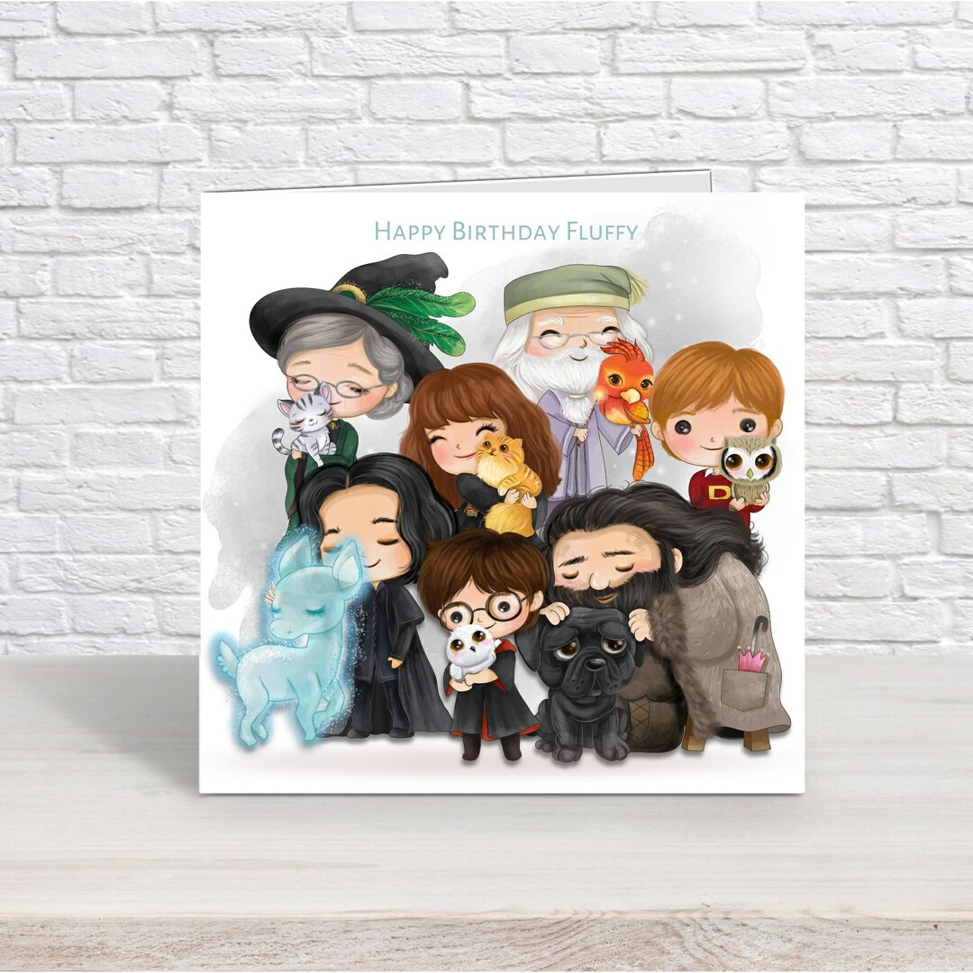 Personalised Wizard Kids Birthday Card Best Friend Besties Sister ...