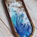 Resin Ocean Waves Tray I Wooden Ocean Decor I Beach Tray I Coffee Table ...