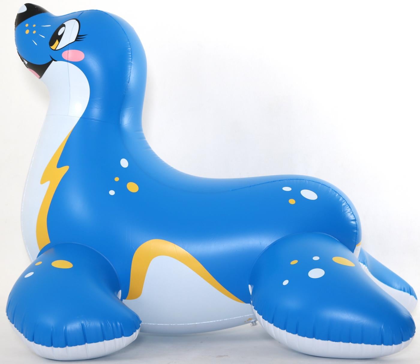 Big Inflatable Seal Blue Matte blue 7feet Long 6 Feet High Pool Toy - Etsy