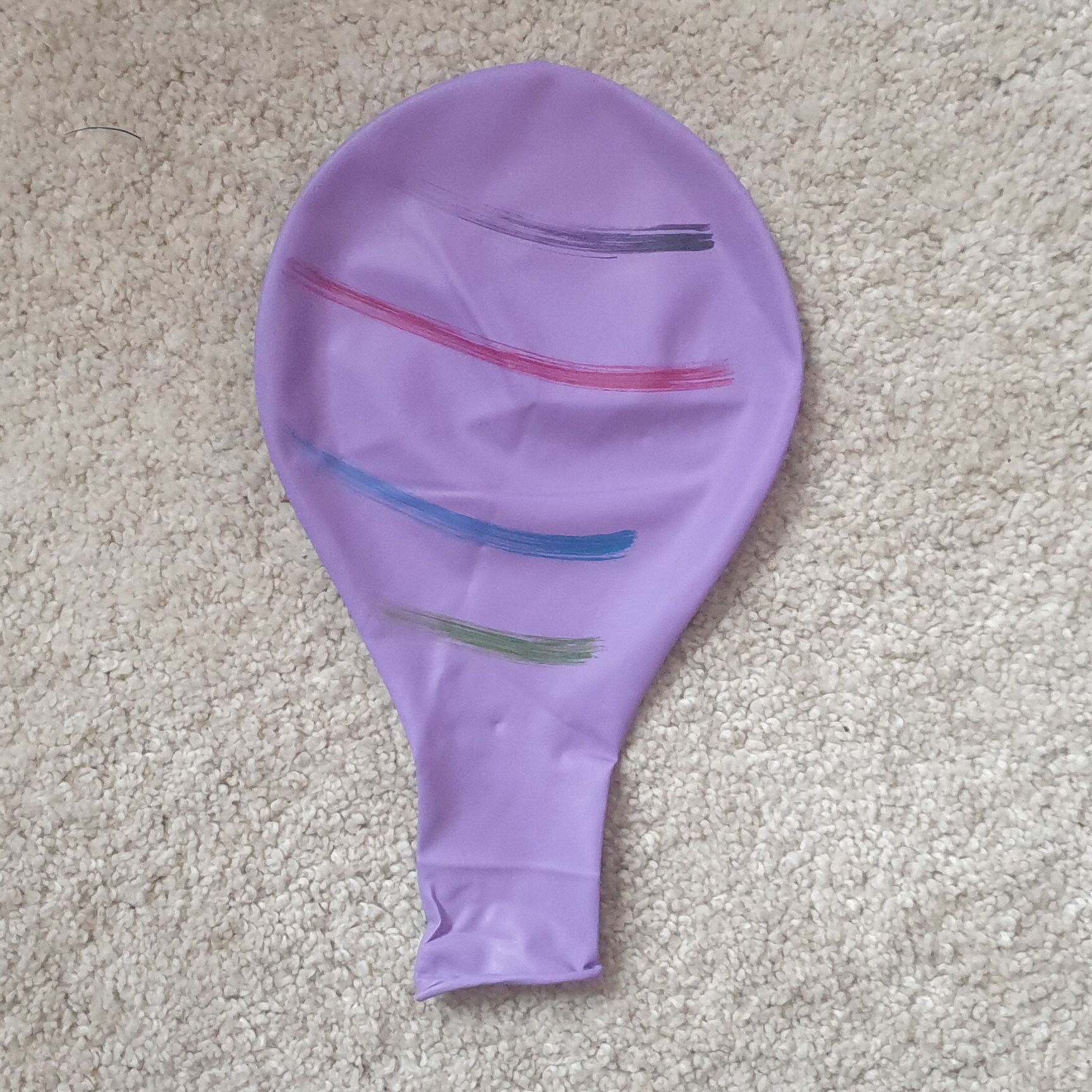 2x 24 Inch Sa **NEW STRIPED** Balloon *mix Colors* Big Balloon Looner ...