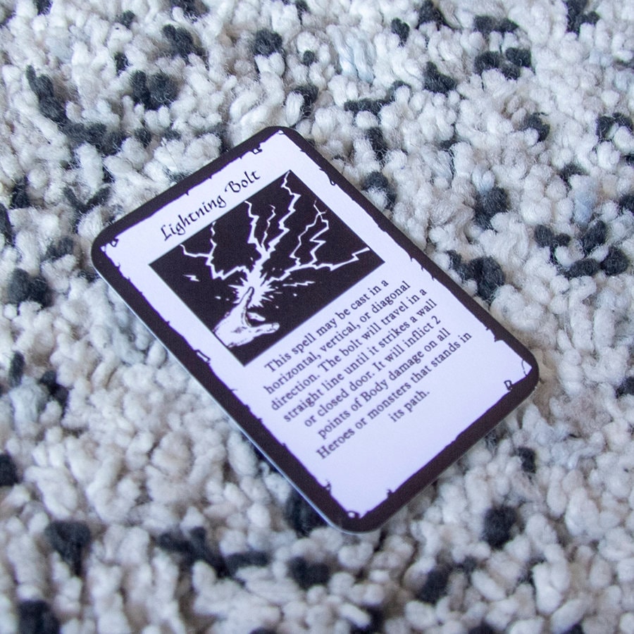 Heroquest US Chaos Spell Cards EU Style Cards - Full Set - Eng / Nl ...