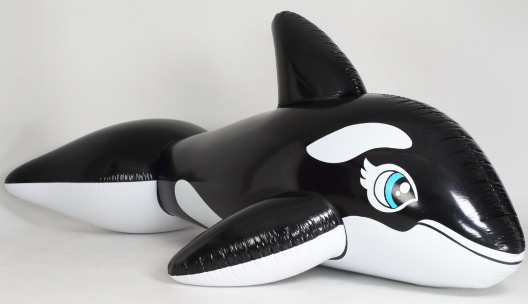 Huge black Whale 16 Feet/5 Meters Shiny Pool Toy Big Inflatable - Etsy