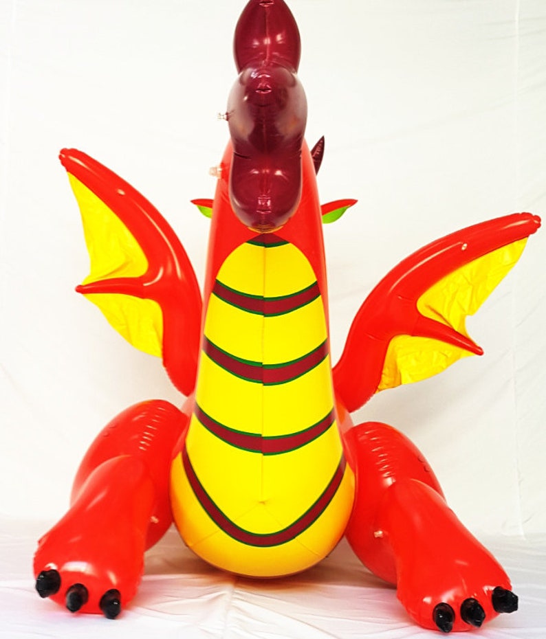 Big Inflatable Dragon red 375cm / 12 Feet Long Pool Toy - Etsy