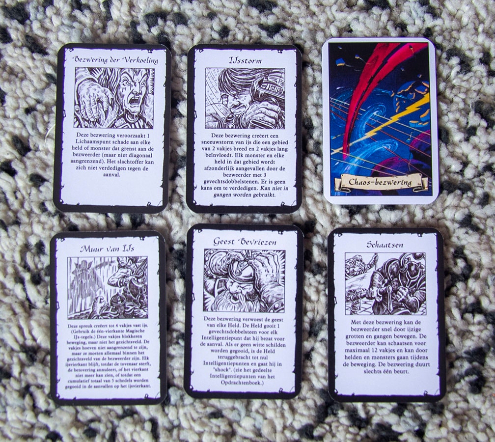Heroquest / Hero Quest Barbarian Quest Pack EU Style Cards - Full Set ...