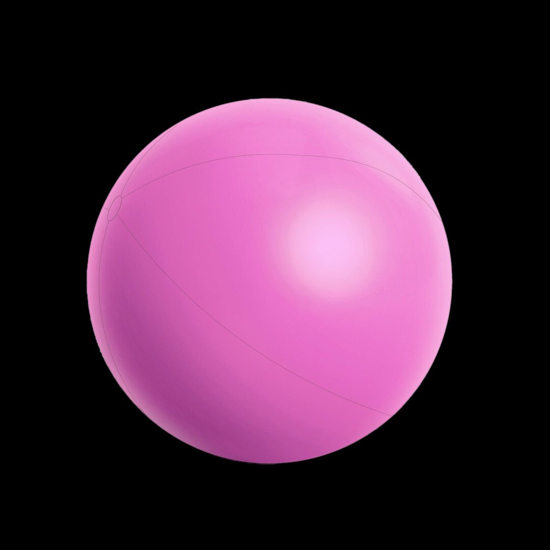 Huge Inflatable Beach Ball 4.3 Feet / 130cm Pink or Orange Solid Color ...