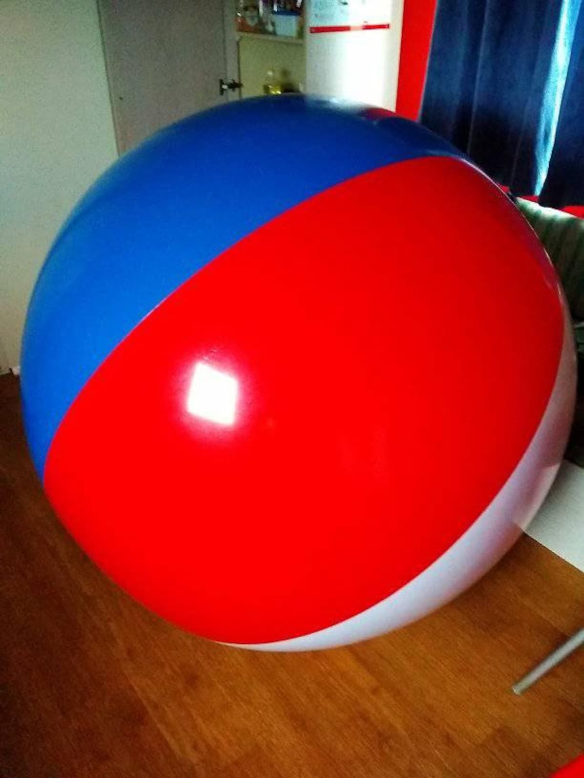 Huge Inflatable Beach Ball 4 Feet 120cm blue-white-red Big Inflatable ...