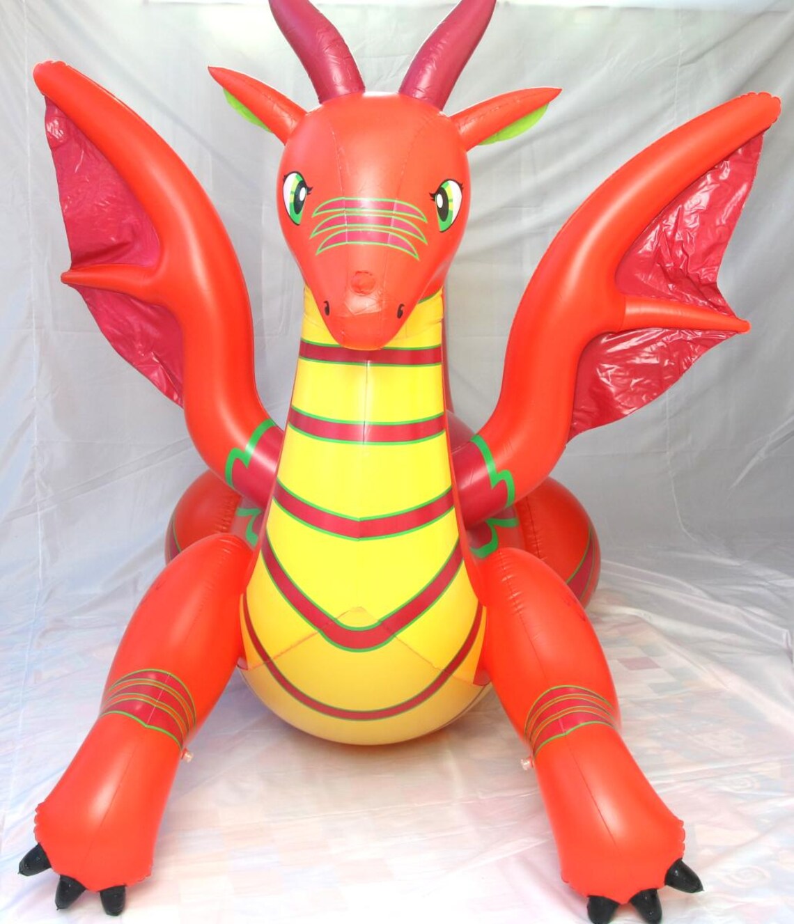 Big Inflatable Dragon red Matte Version 375cm / 12 Feet Long Pool Toy ...
