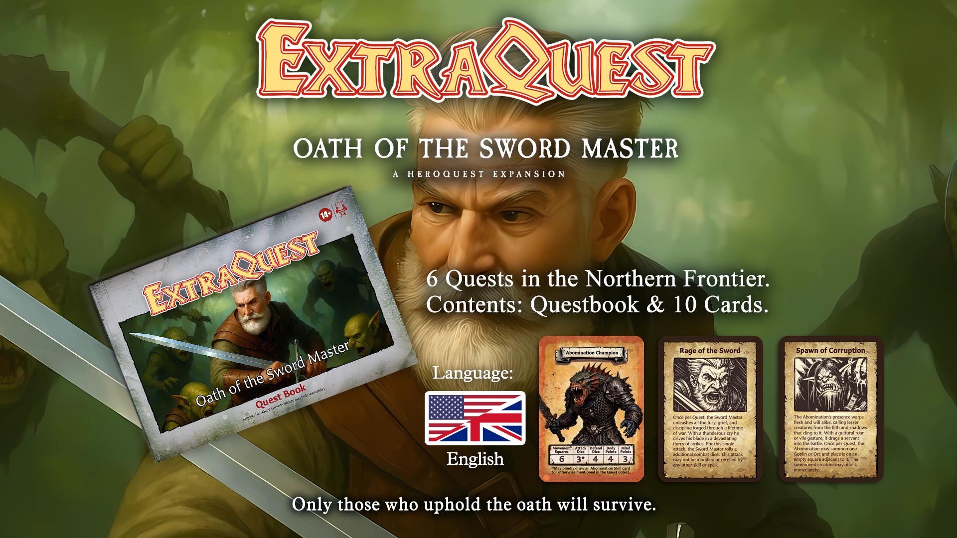 Extraquest Oath of the Sword Master Expansion **ENGLISH ONLY ...