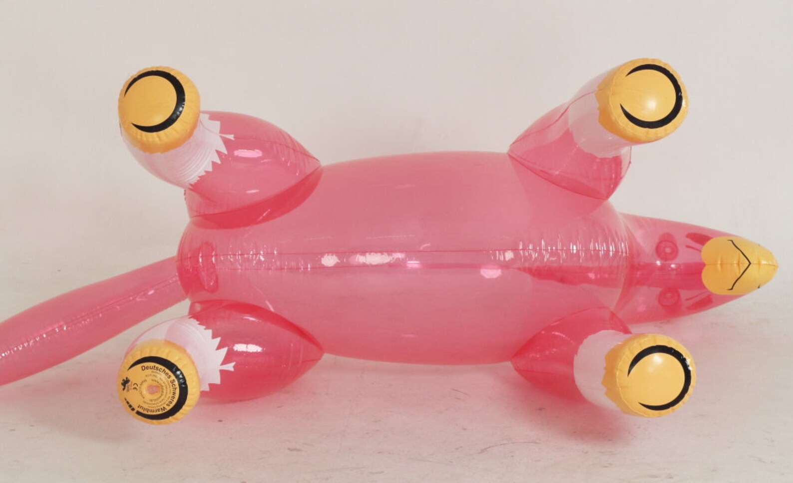 Huge Horse Pink Transp Shiny 6 Feet / 190 Cm High Shiny Pool Toy Big ...