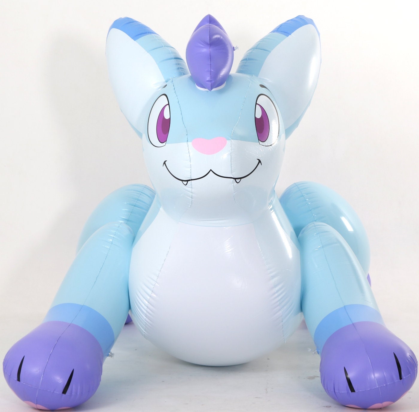 Big Inflatable Bunny blue 7feet Long 5 Feet High matte Version Pool Toy ...