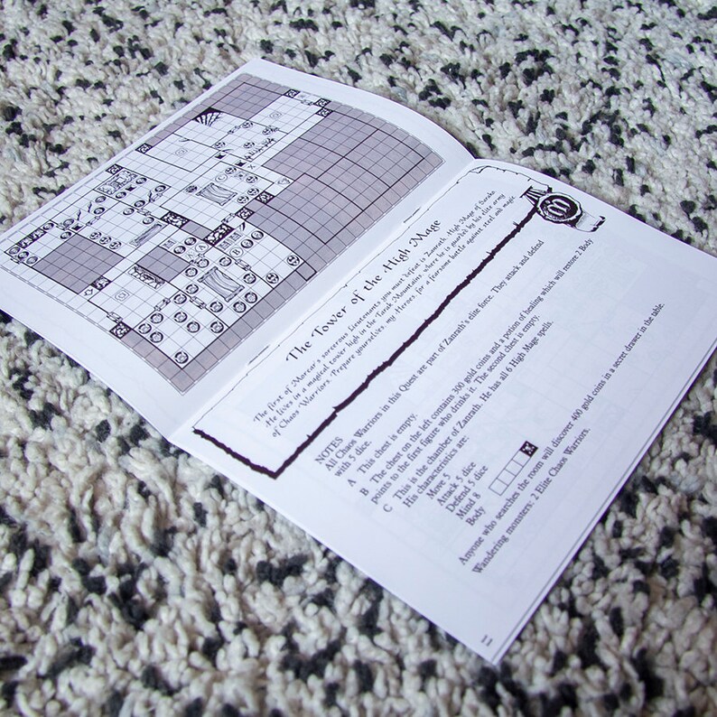 Heroquest / Hero Quest Wizards of Morcar Quest Book ENG / NL Repro - Etsy