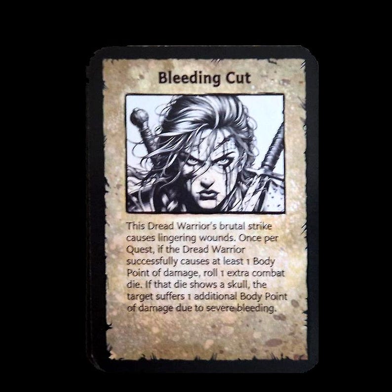 Extraquest Monster Skill Cards Set I **ENGLISH ONLY** (heroquest 2021 ...