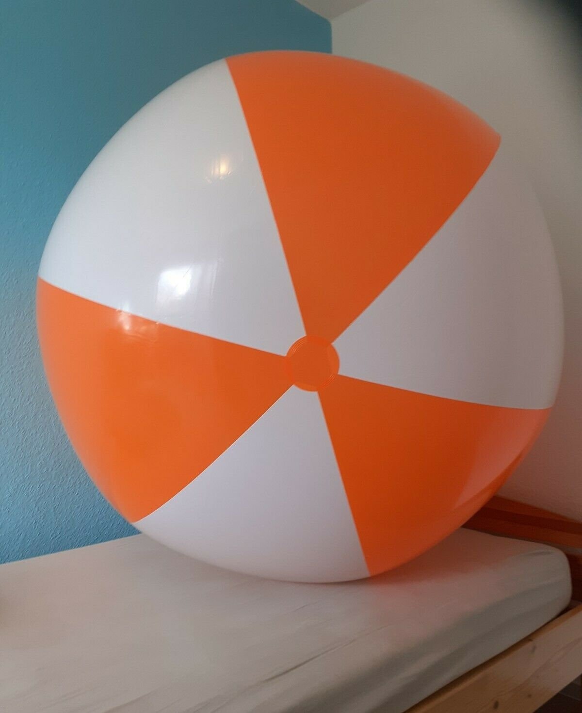 Big Huge Beach Ball 120cm Infl. orange/white Beach Ball - Etsy