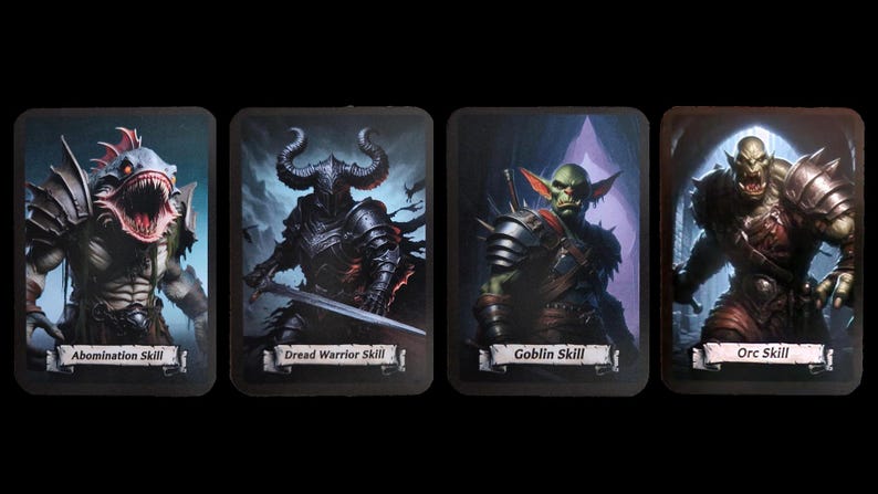 Extraquest Monster Skill Cards Set I **ENGLISH ONLY** (heroquest 2021 ...