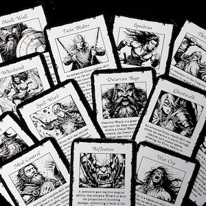 Extraquest Hero Skill Cards **ENGLISH ONLY** (heroquest 1989- 1992 ...