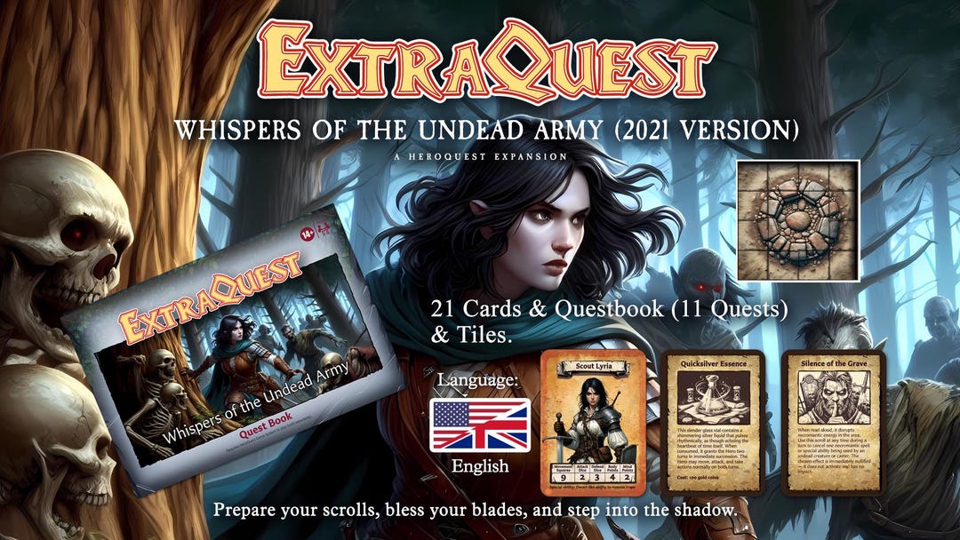 Extraquest Whispers of the Undead Army Expansion **ENGLISH ONLY ...